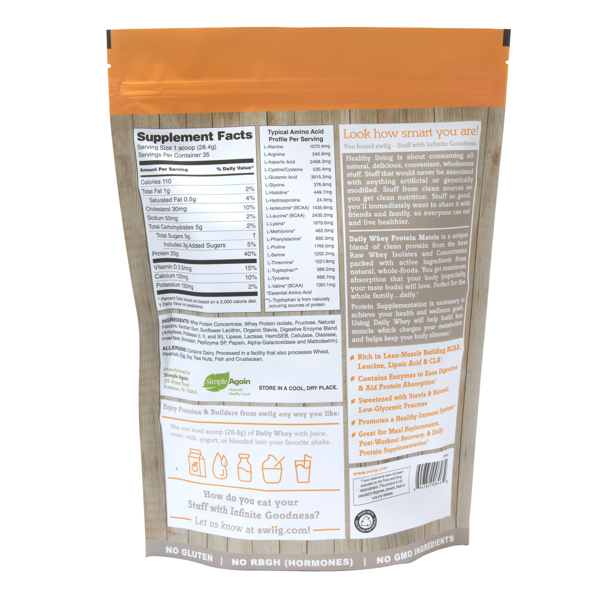 swiig Daily Whey Matrix Banana – PFC Orders